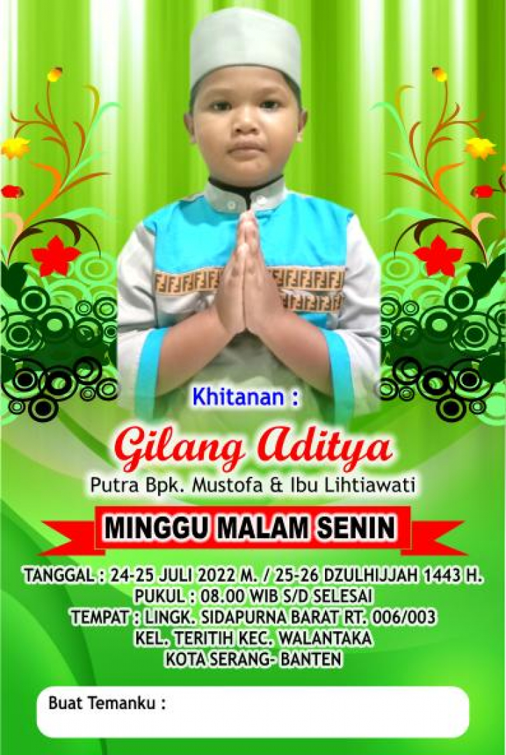 Website Khitan Gilang Aditya
